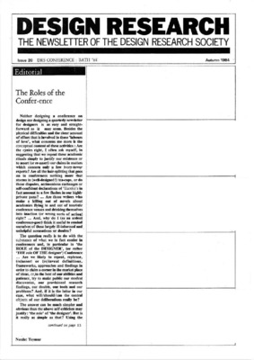 "Abstracts from Design Roles UK, the Design Research Society" by Necdet ...